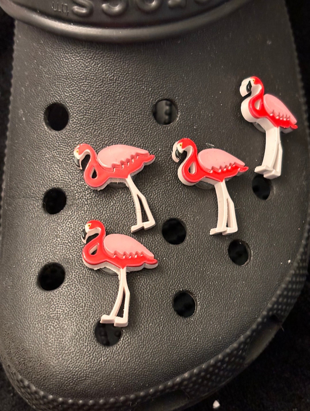 Flamingo Croc Buttons set of 2 - Etsy