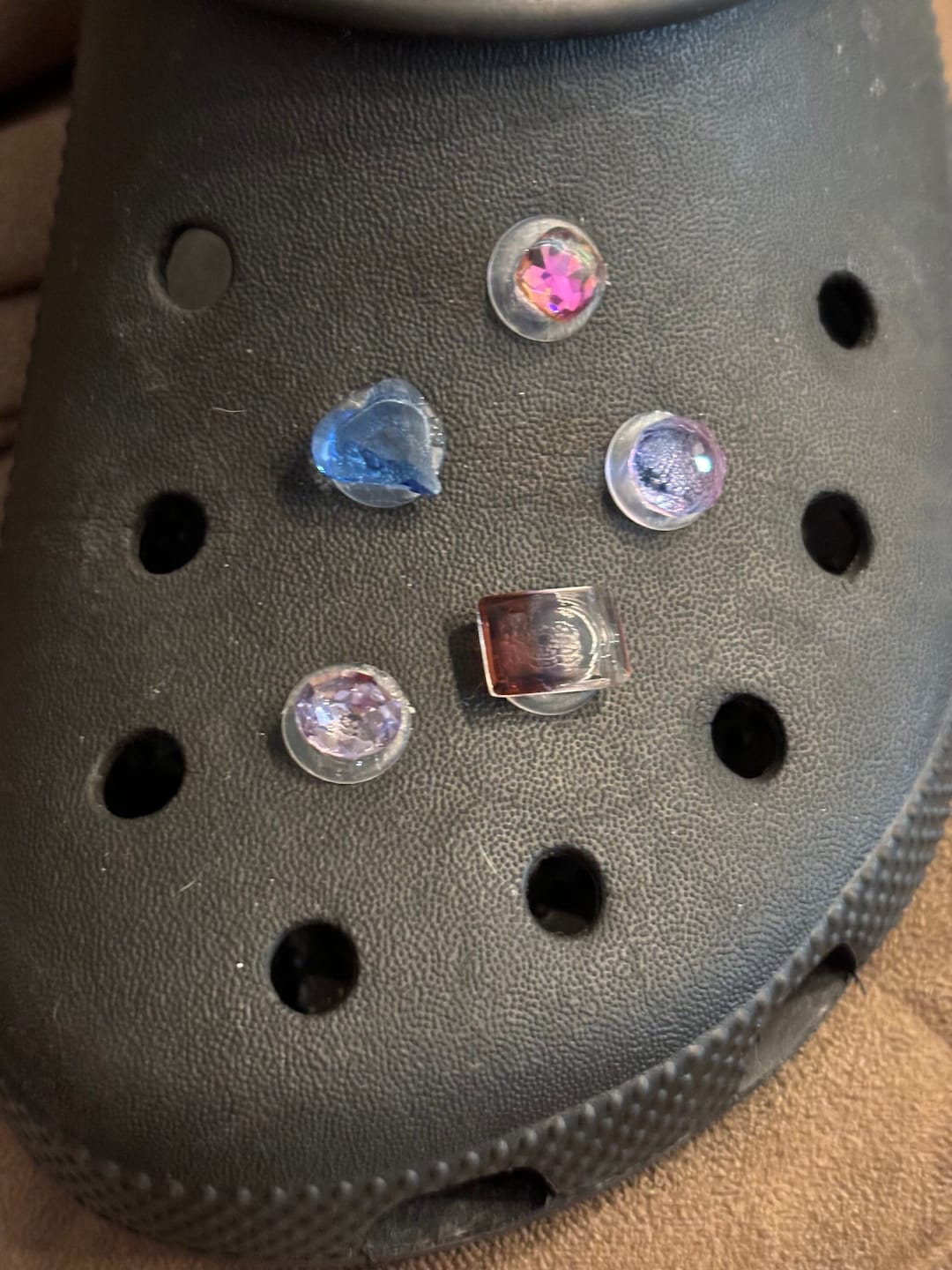 Gems Croc Buttons (set of 5) - Etsy