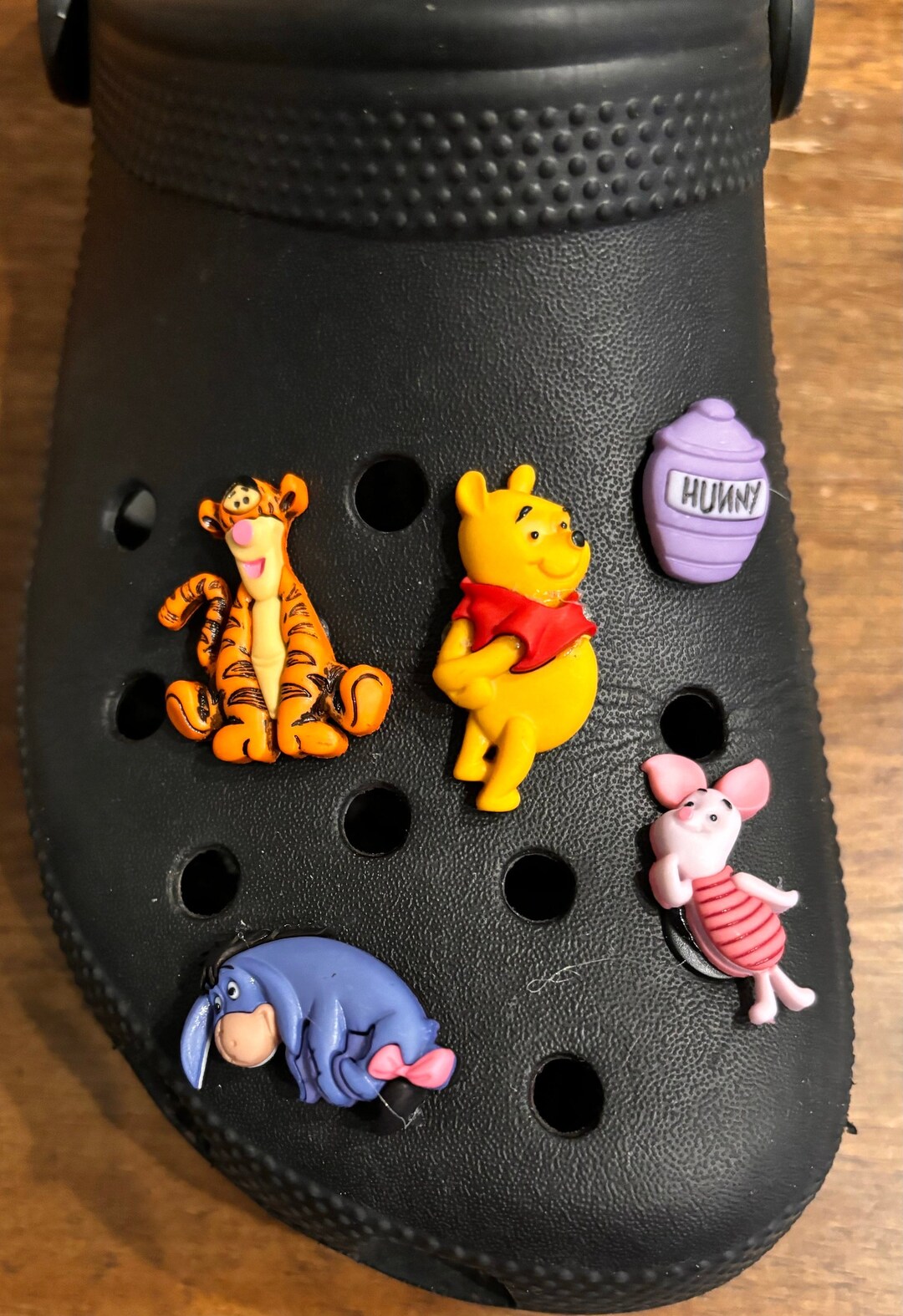 Winnie the Pooh Theme Croc Buttons set of 5 - Etsy