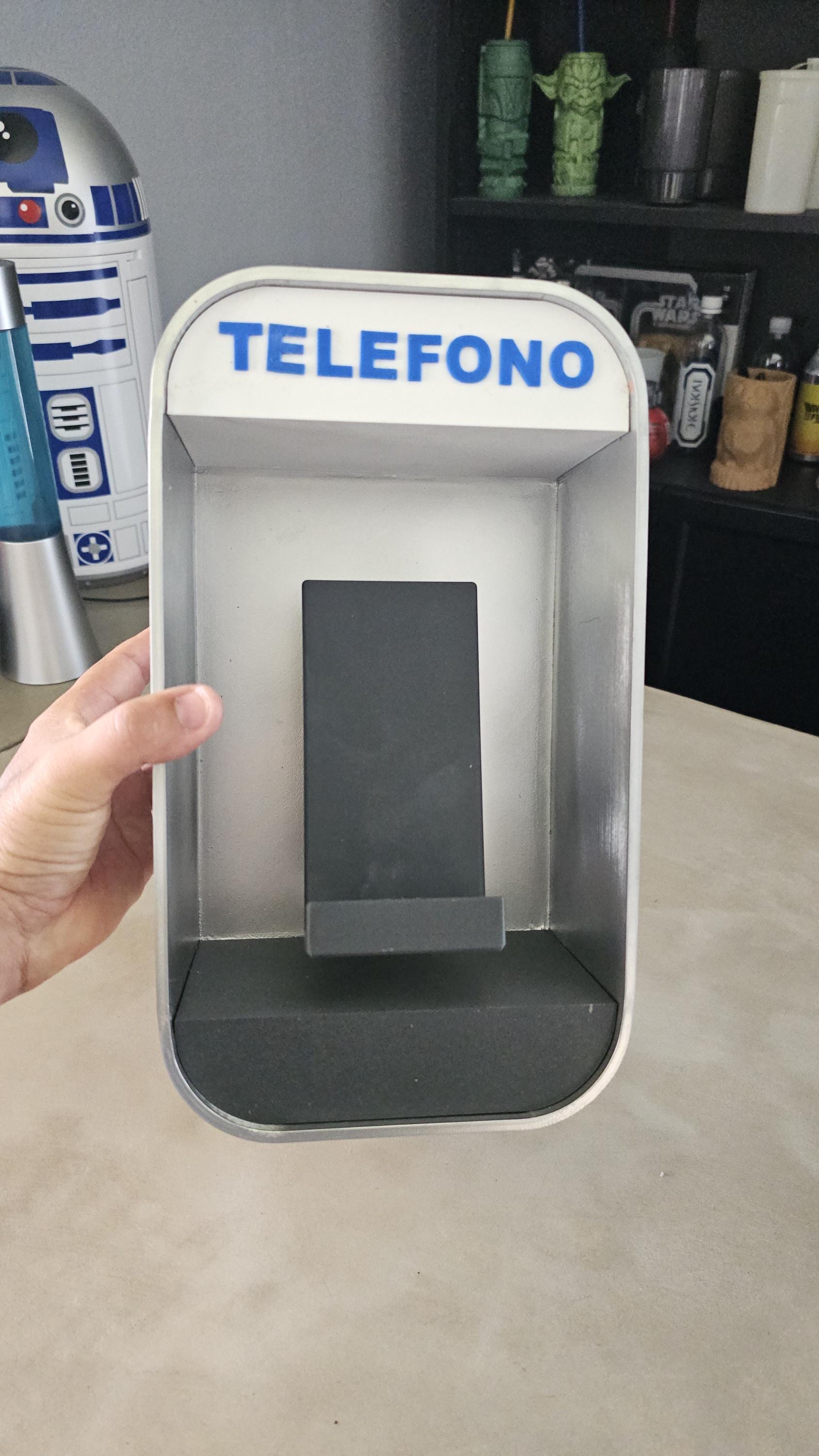 Cellphone Phone Booth Holder Stl - Etsy