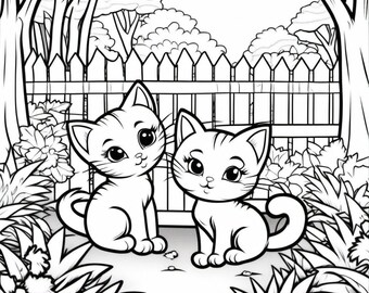 Puppies at the Park/ Coloring Page for Kids - Etsy