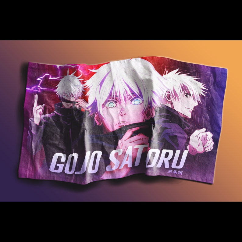 Gojo Jujutsu Kaisen Funny Flag Banner for Man Cave Room Decor Parties ...