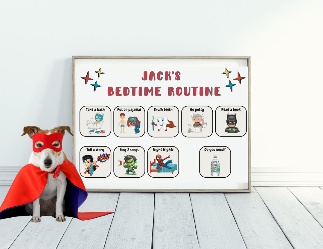 Customizable Kids Routine Chart | Parenting Tool - Etsy