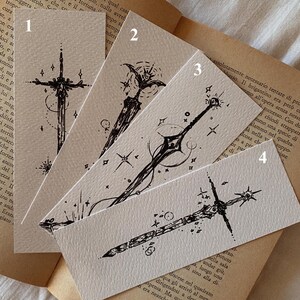Sword Bookmarks, Reader Gifts, Bookish Gifts, Dark Aesthetic, Dark ...