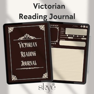 Victorian Reading Journal, Digital Reading Planner, Ipad,reading ...