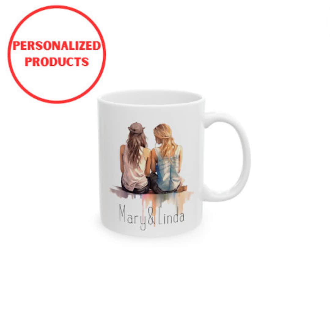 Personalized Best Friends Mug With Name Ceramic Mug, 11oz, 15oz ...