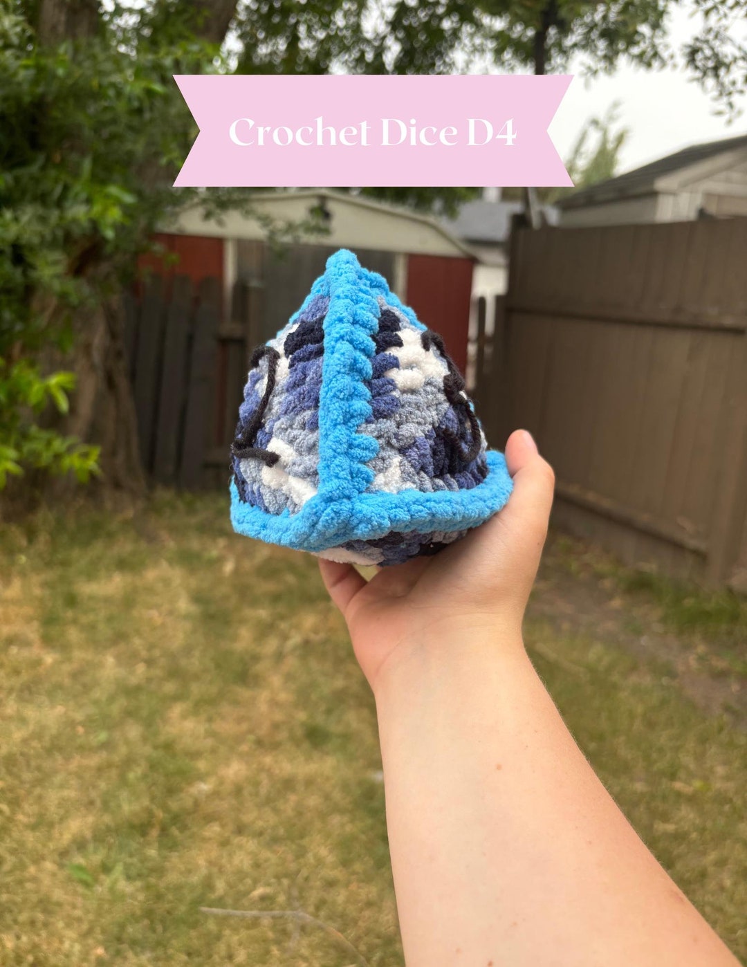 D4 Dice Crochet Pattern - Etsy