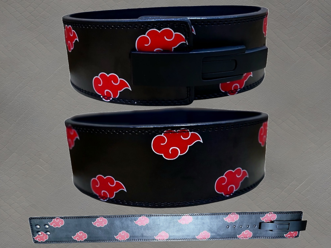 Anime-inspired Powerlifting Belt, Akatsuki Leather Lever, Durable Gym ...