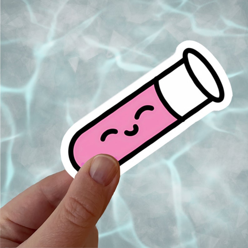 Cute Test Tube | Sticker - Etsy