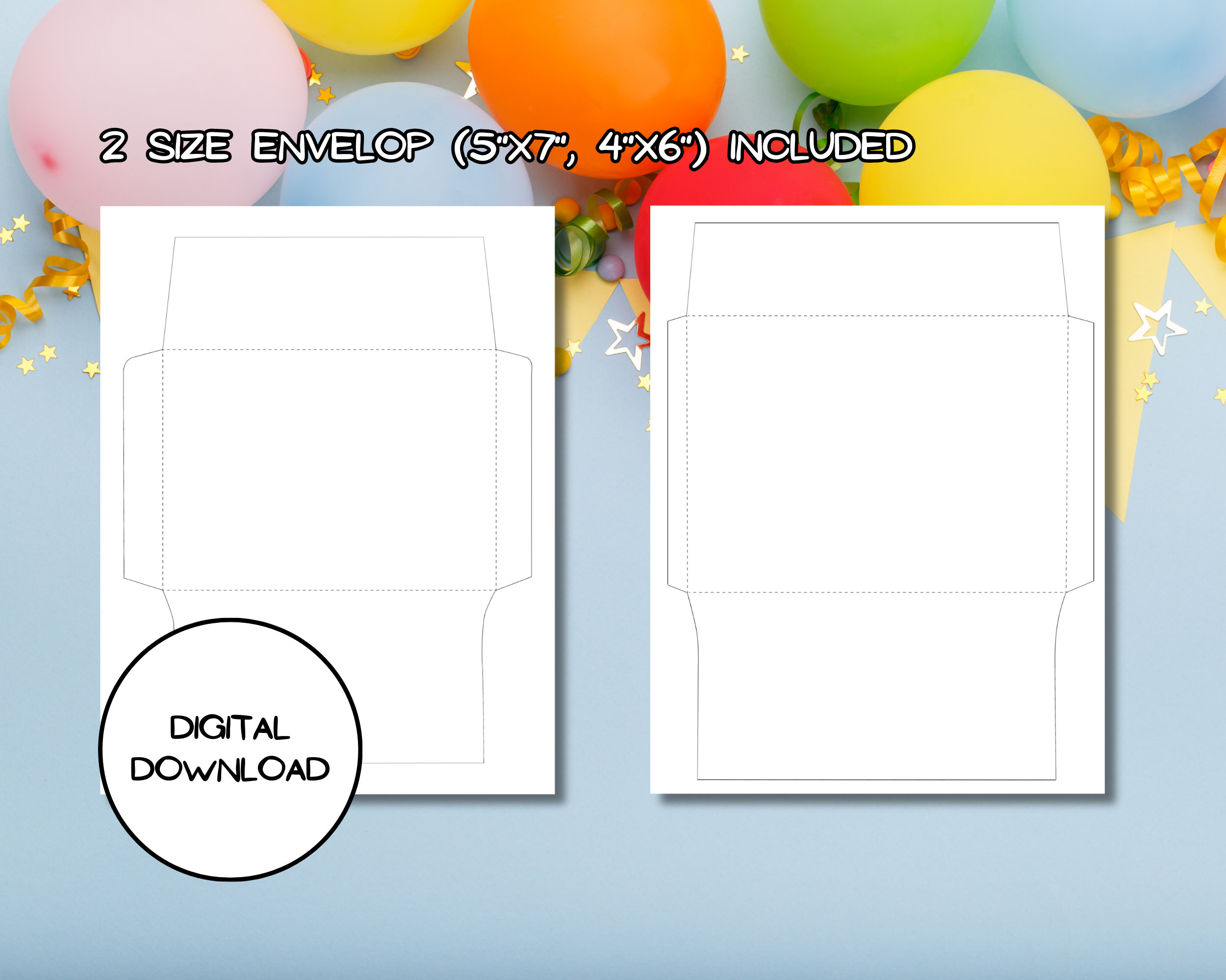 Monkey Birthday Card L Kids Coloring Birthday Card L Printable Envelop ...