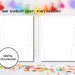 Happy Bear Coloring Digital Birthday Card L Children Printable Envelop ...