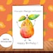 Cute Mango Design Happy Birthday Card L Printable Special Fruit ...