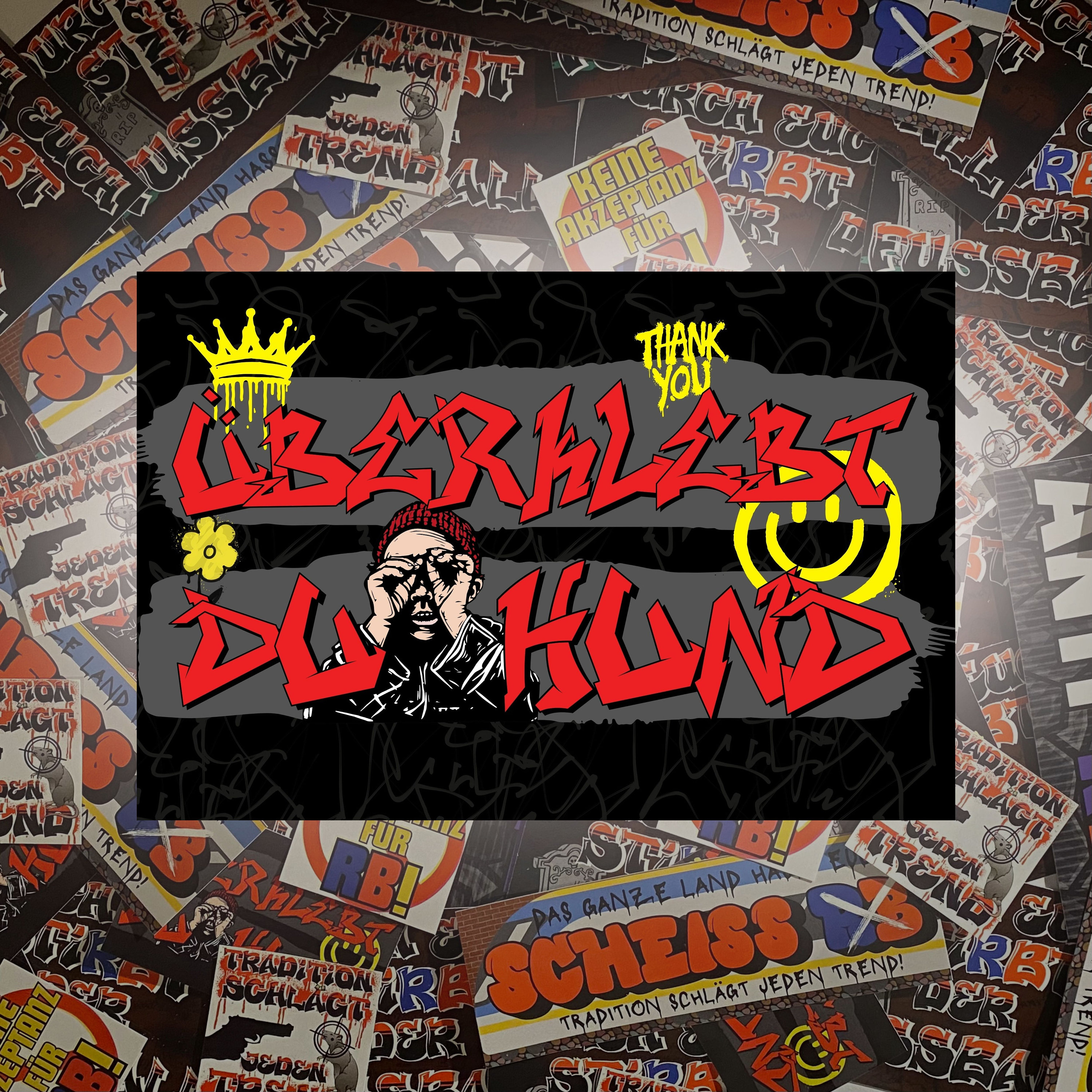 Anti RB Mix Sticker Aufkleber 50 Stk. Set Anti Leipzig Anti RBL Kleber ...