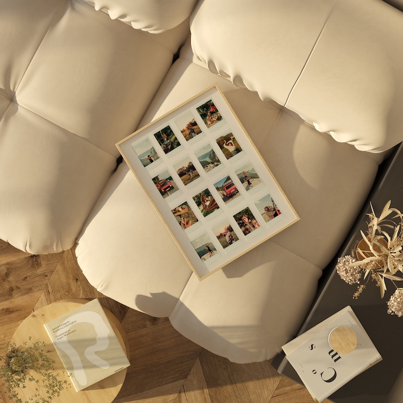 Polaroid Photo Collage Template: Custom Wall Art (digital Download ...