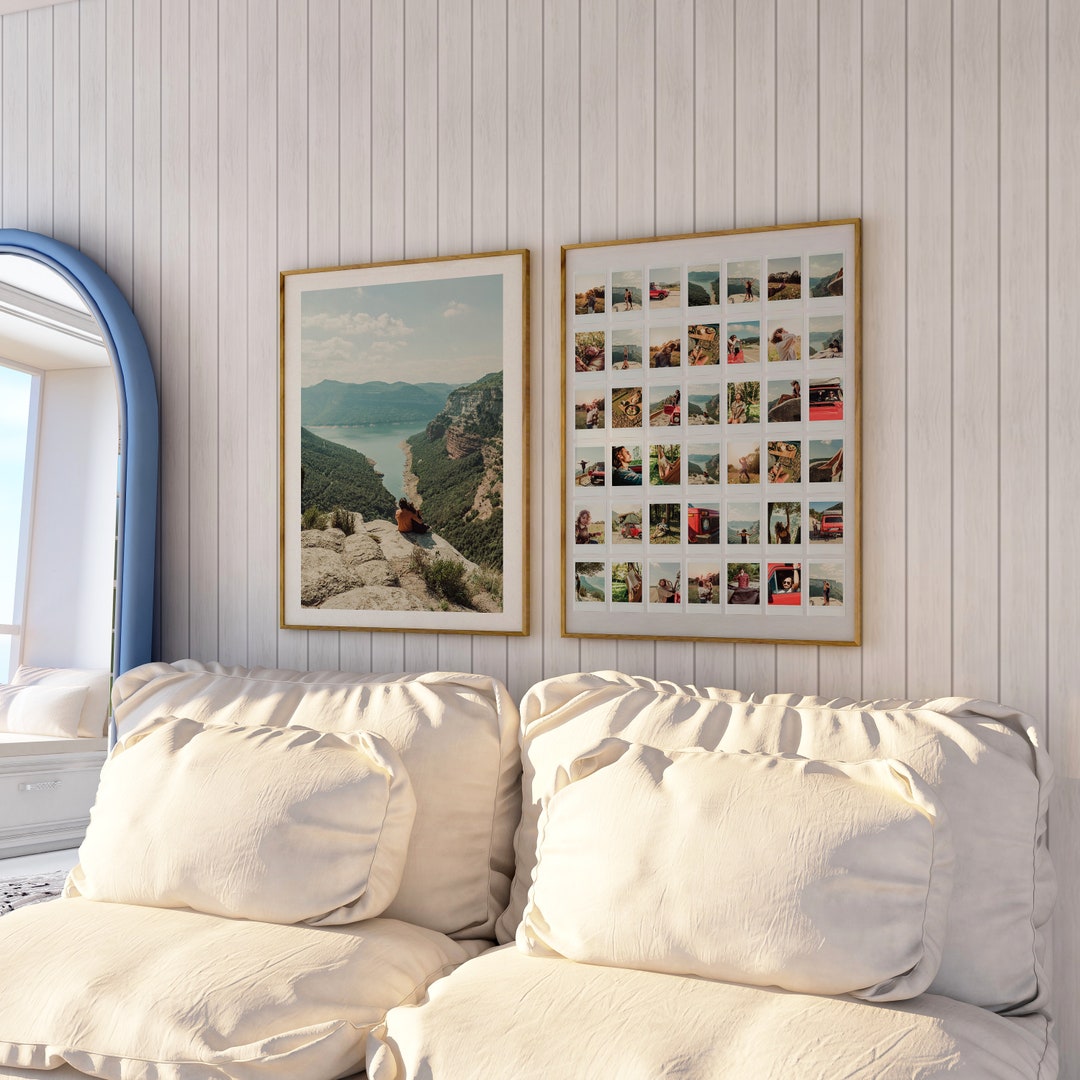 Polaroid Photo Collage Template: Custom Wall Art (digital Download) - Etsy