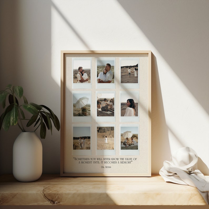 Instax Mini Photo Frame Polaroid Memories Canva Template Personalized ...