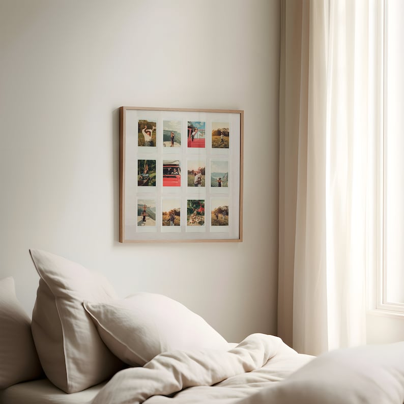 Polaroid Photo Collage Template: Custom Wall Art (digital Download) - Etsy