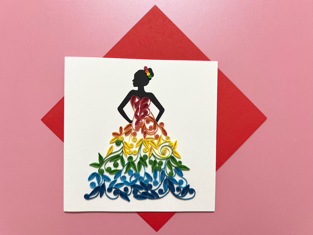 Handmade Beautiful Girl Card for Birthday & Special Occasions - Unique ...