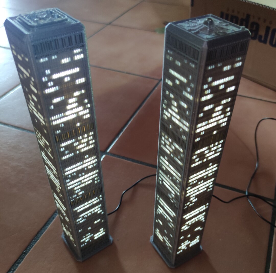 World Trade Center Wtc New York Twin Towers City Light USB Stupendous ...