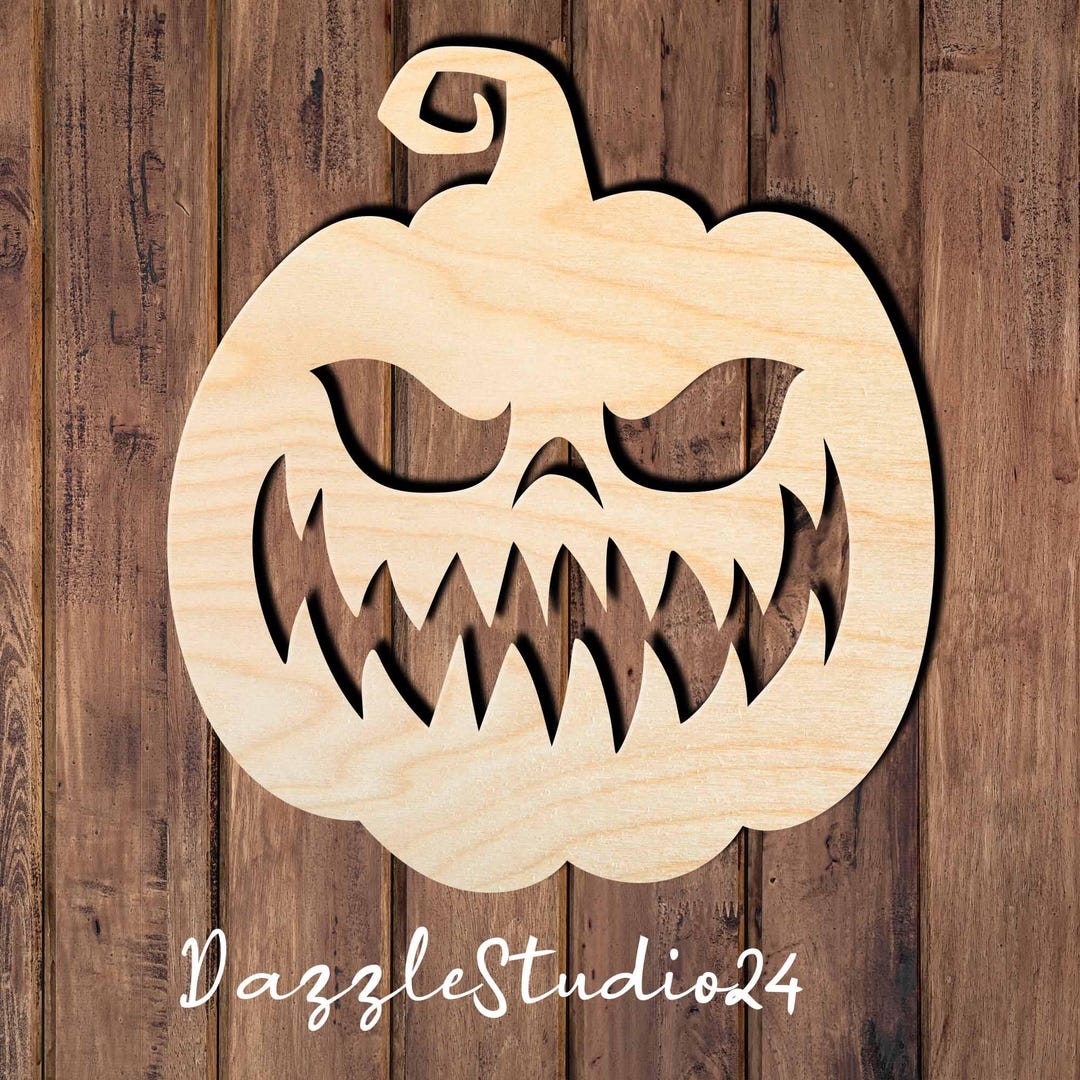 Jack O' Lantern 007DS Wood Cut Out |personalized | Laser Cut | Home ...