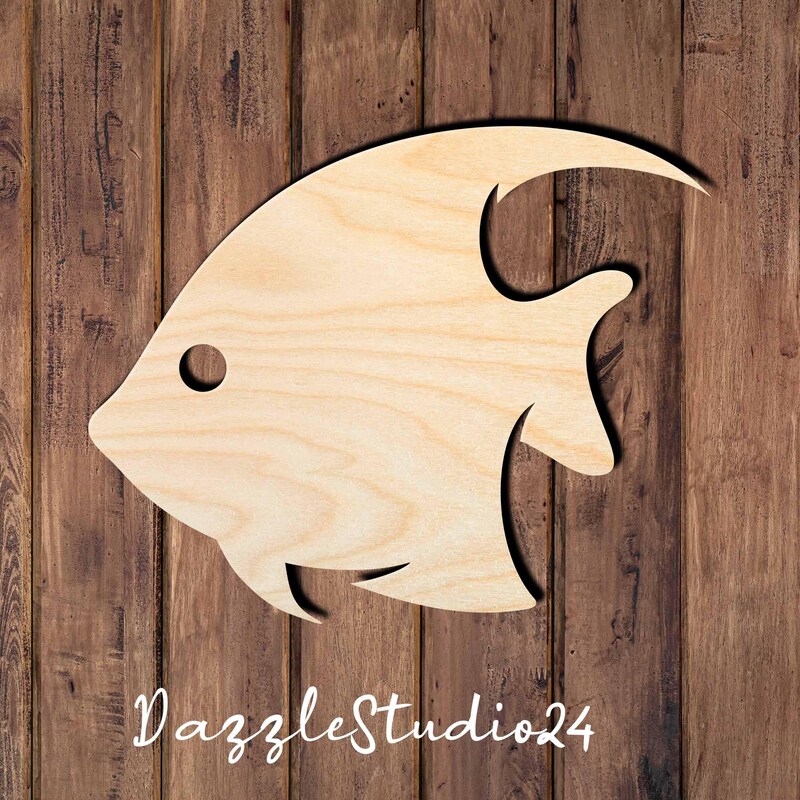 Wood Angel Fish - Etsy