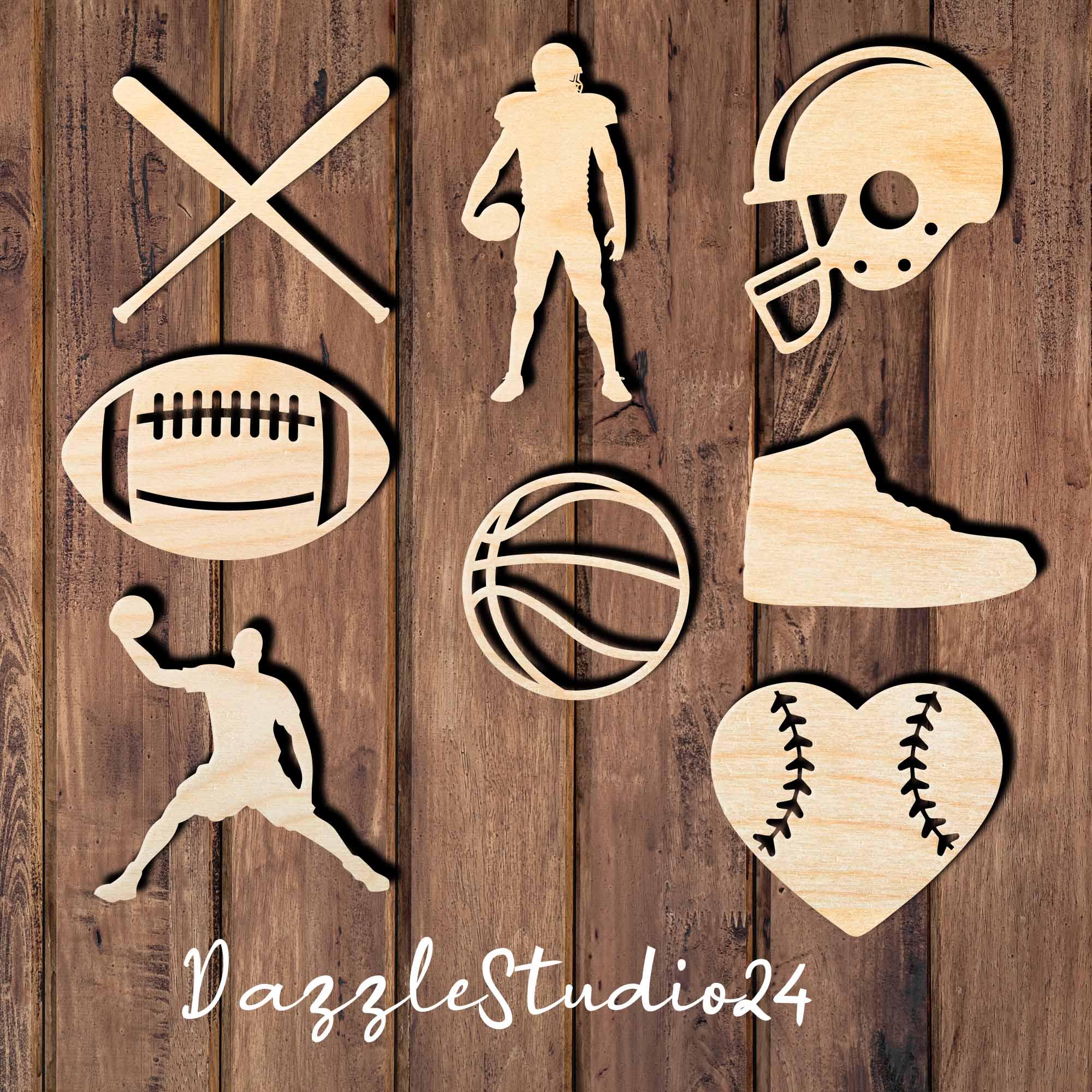 Basketball Player Wood Cutout-slam Dunk Silhouette-sports Wall Decor ...