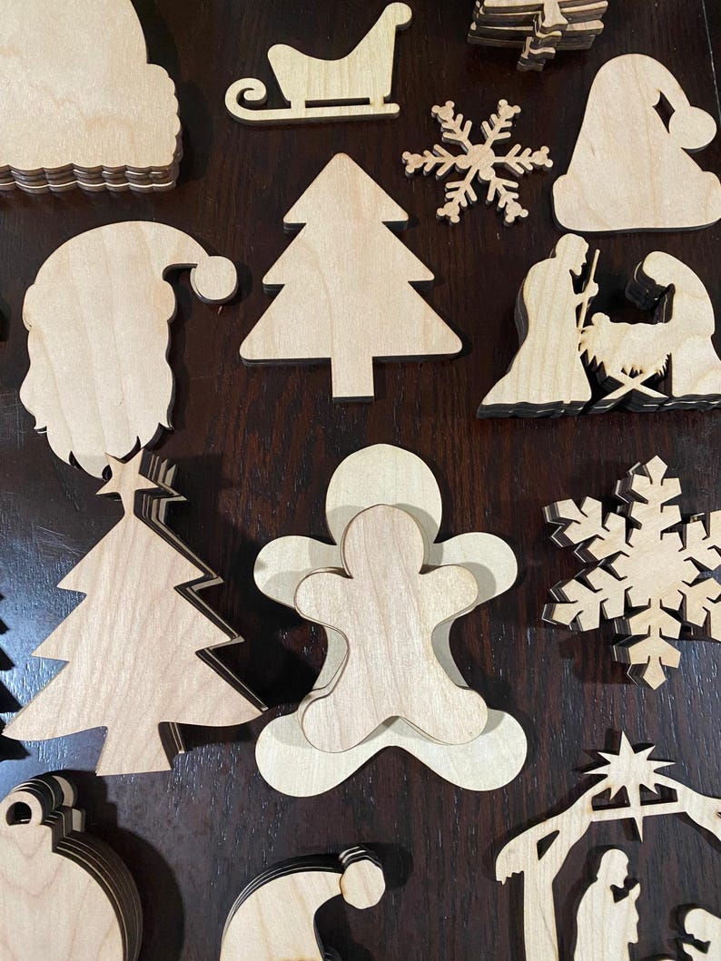 Snowflake 010DS Wood Cut Out personalized Laser Cut Home Decor Gift ...