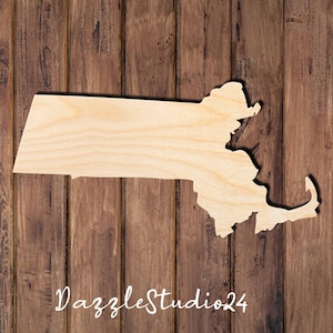 Massachusetts State DS Wood Cut Out |personalized | Laser Cut | Home ...