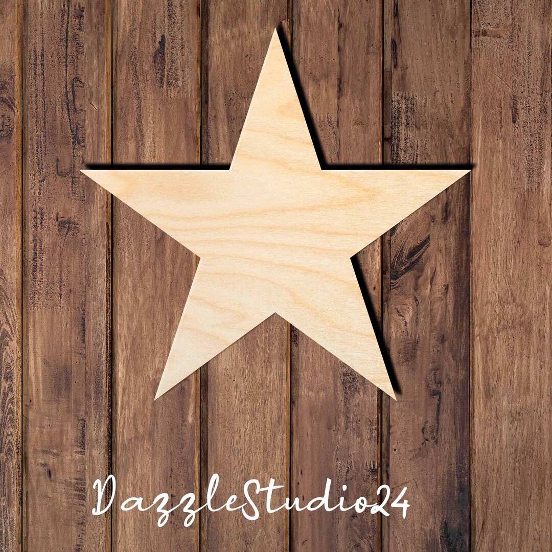 Star 005DS Wood Cut Out |personalized | Laser Cut | Home Decor | Gift ...