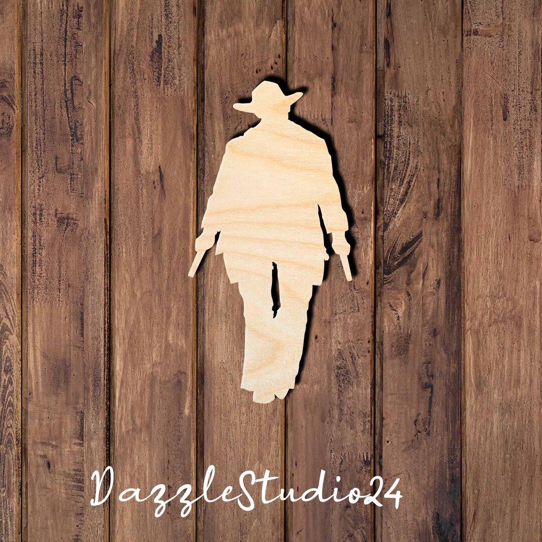 Cowboy 010DS Wood Cut Out |horse Shape | Laser Cut | Decor | Gift ...