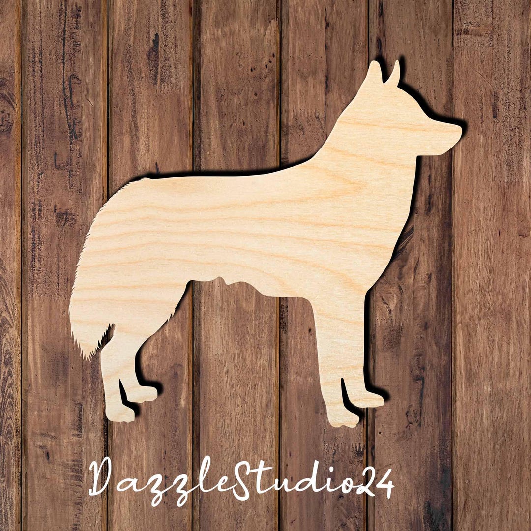 Husky 03ds-custom Dog Breed Shape-dog Lover Gift-house Dog Decor-pet ...