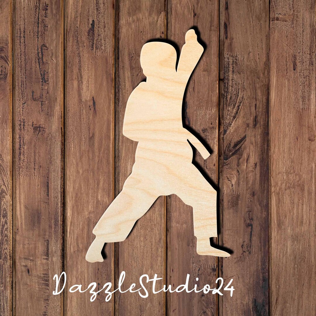 Karate 002DS Wood Cut Out |personalized | Laser Cut | Home Decor | Gift ...