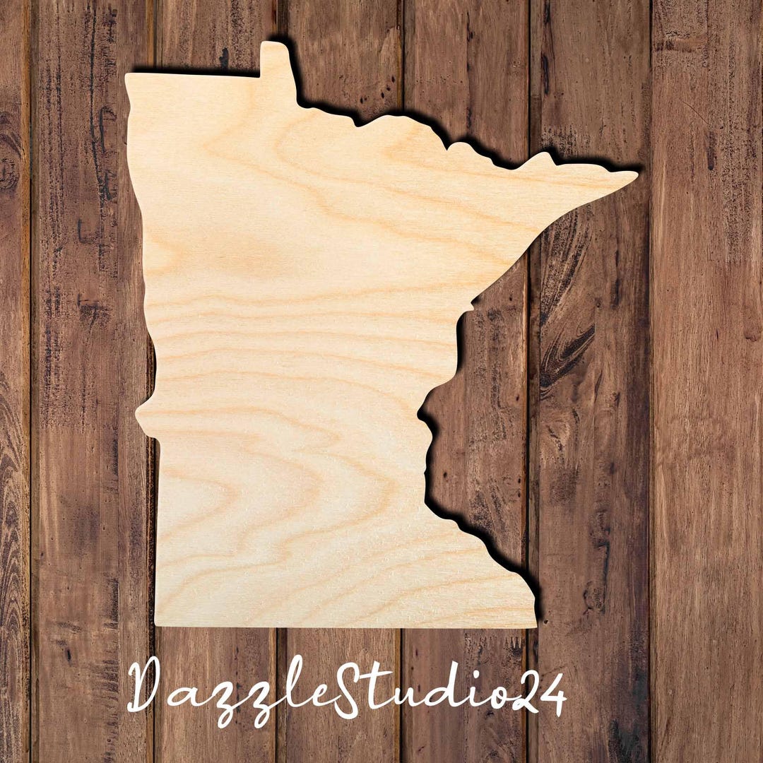 Minnesota State DS Wood Cut Out |personalized | Laser Cut | Home Decor ...