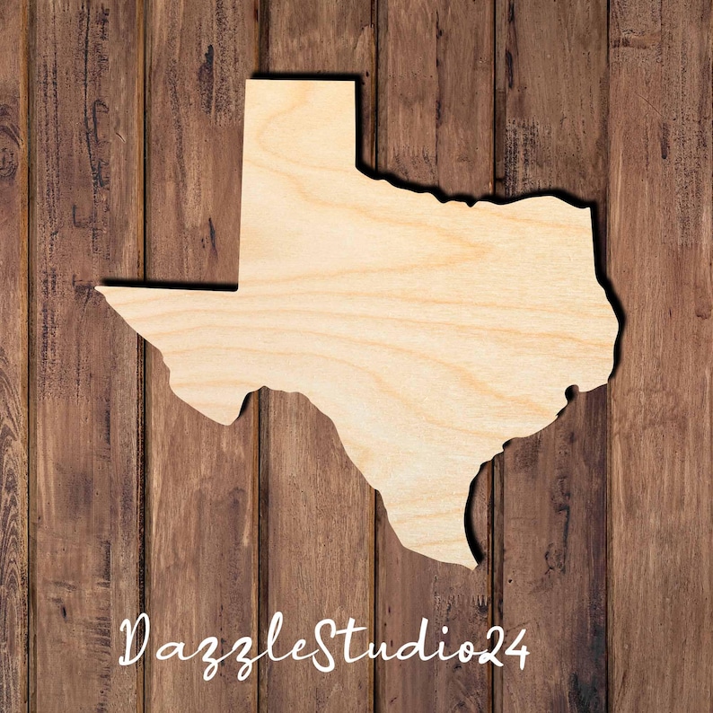 Texas State DS Wood Cut Out |personalized | Laser Cut | Home Decor ...
