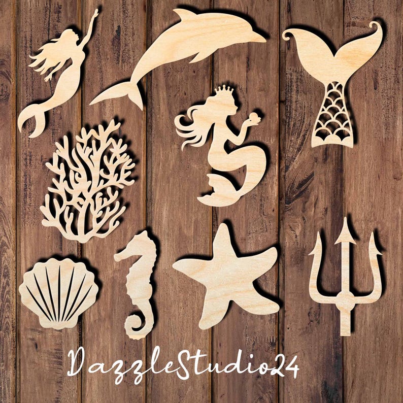 Starfish 02ds-nautical Craft Shape for Coastal DIY Decor-beach Wall Art ...