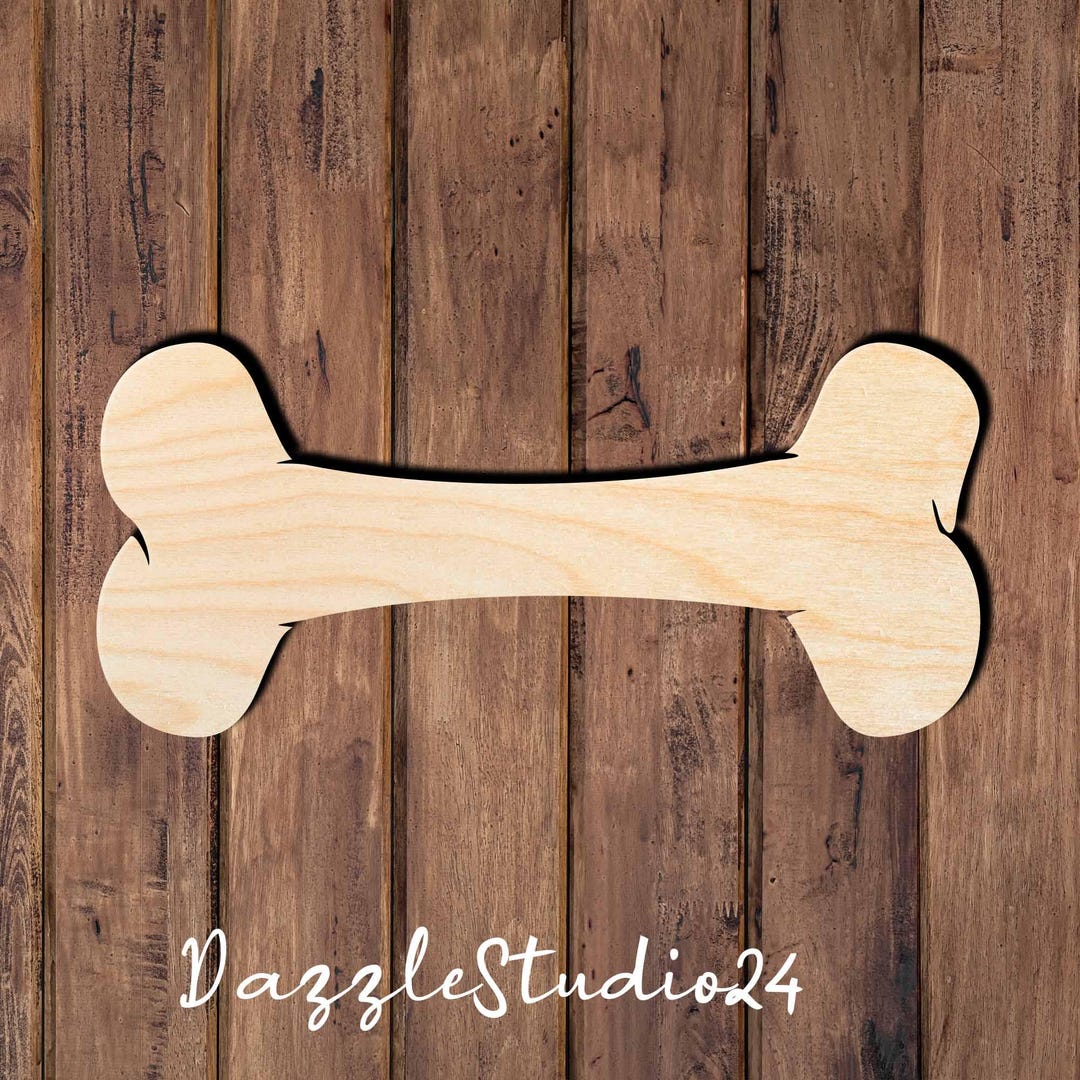 Dog Bone 01ds-laser Cut Wood Shapes for DIY Crafts, Wall Decor, Pet ...