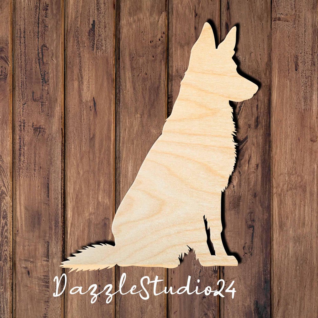 German Shepherd-custom Dog Breed Shape-dog Lover Gift-house Dog Decor ...