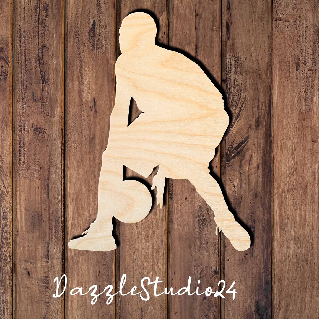 Basketball Player 004DS- Laser Cut- Unfinished Wood Cutout- DIY ...