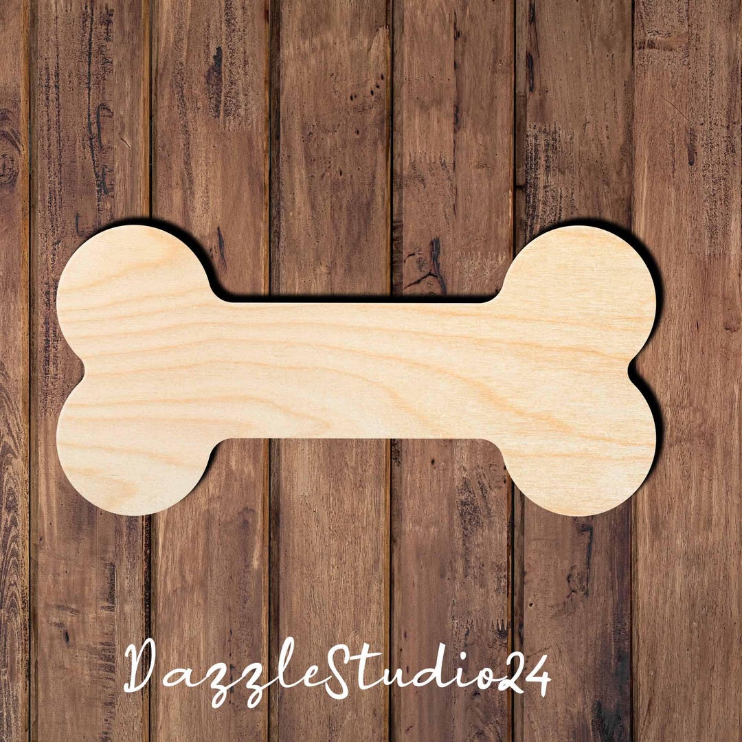 Laser Cut Birch Dog Bone, DIY Craft Decor03 - Etsy