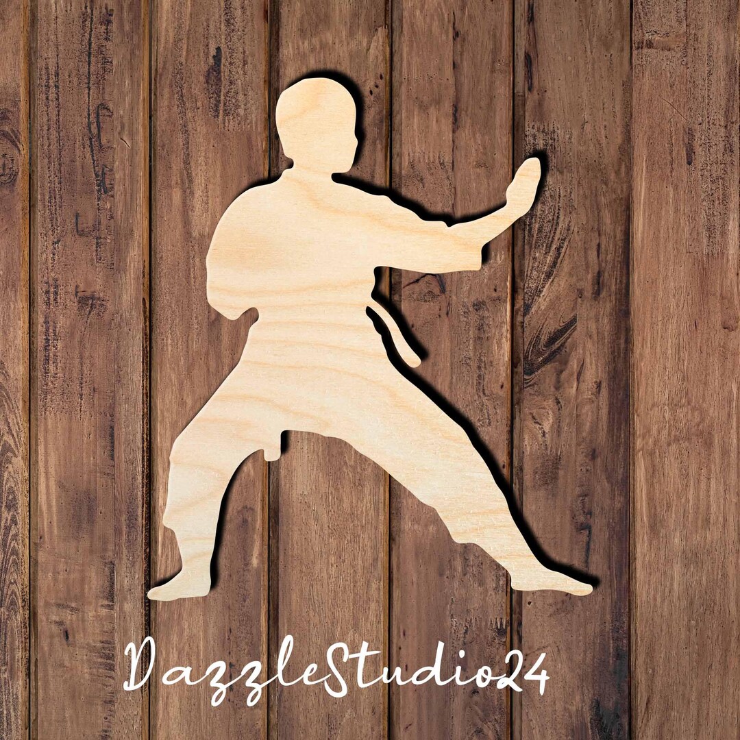Karate 007DS Wood Cut Out |personalized | Laser Cut | Home Decor | Gift ...