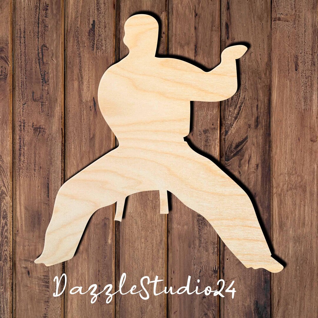 Karate 004DS Wood Cut Out |personalized | Laser Cut | Home Decor | Gift ...