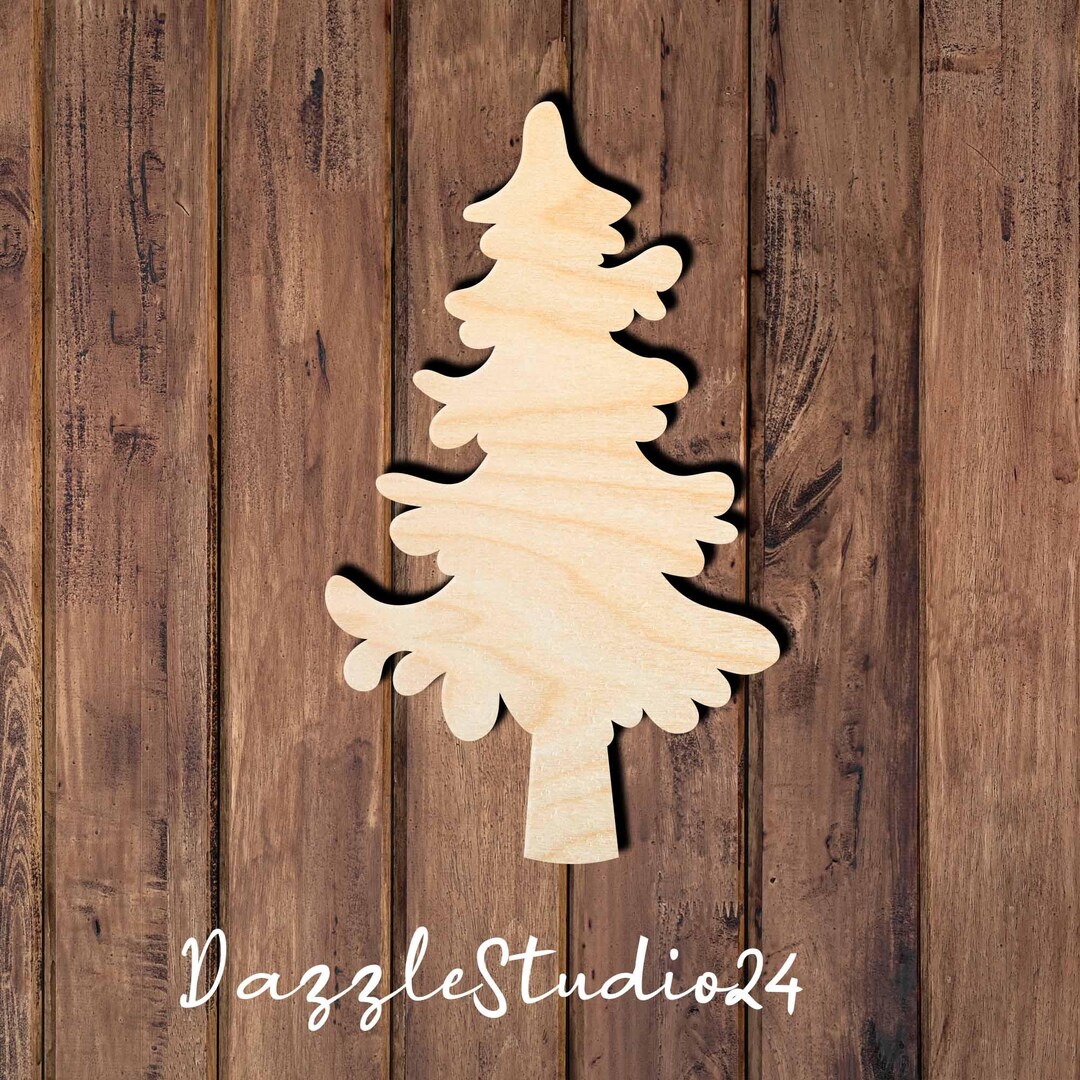 Christmas Tree Wood Cut Out-unfinished DIY Holiday Craft Blank ...