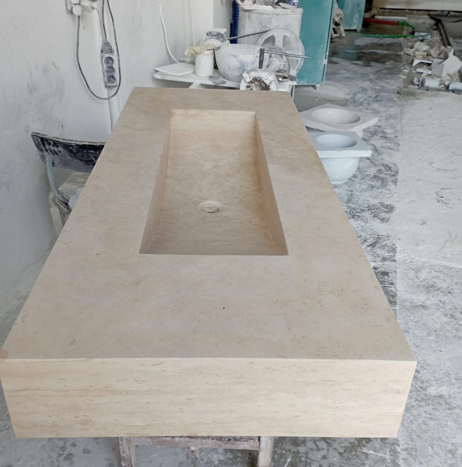 Travertine Sink, Special Order Travertine Sink, Bathroom Sink, Bathroom ...