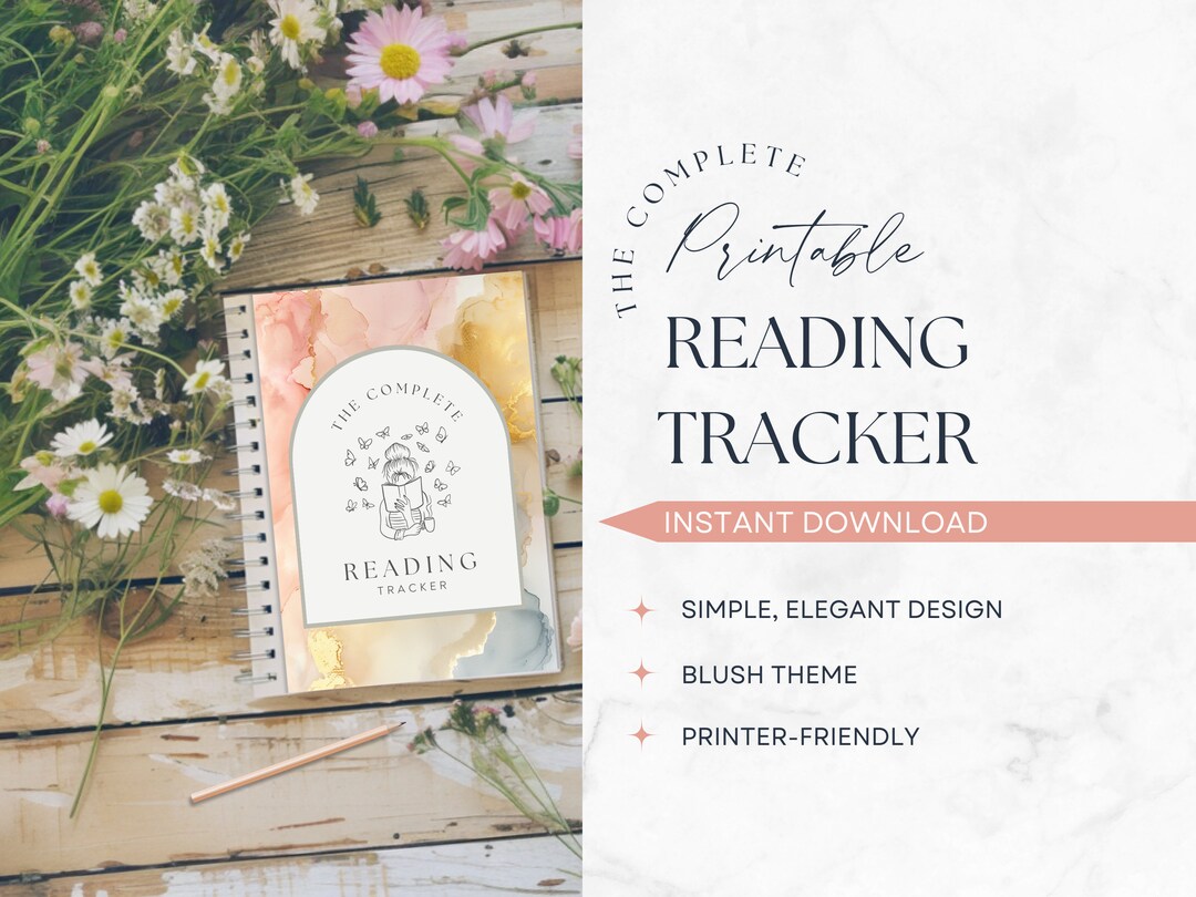 Printable Reading Tracker Journal Reading Journal Bundle Book Tracker ...