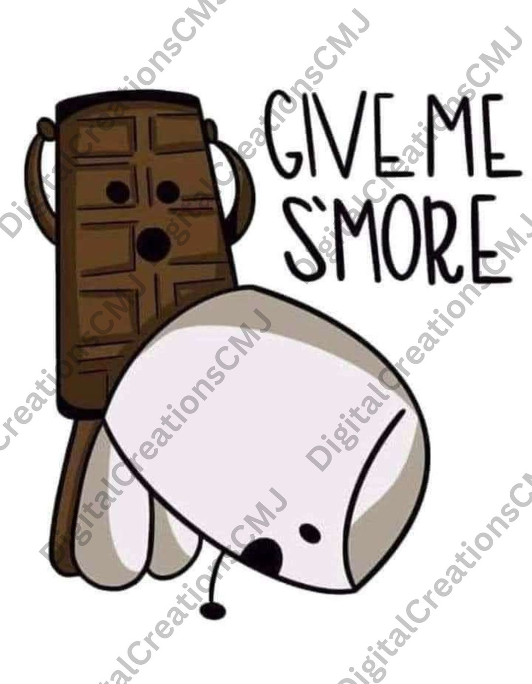 Give Me Smore Chocolate Marshmallow Naughty Valentine Transparent Png ...