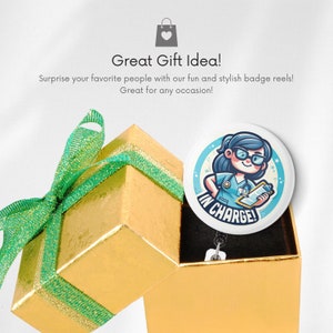 Charge Nurse Badge Reel, in Charge Badge Holder, Cute Retractable ID ...