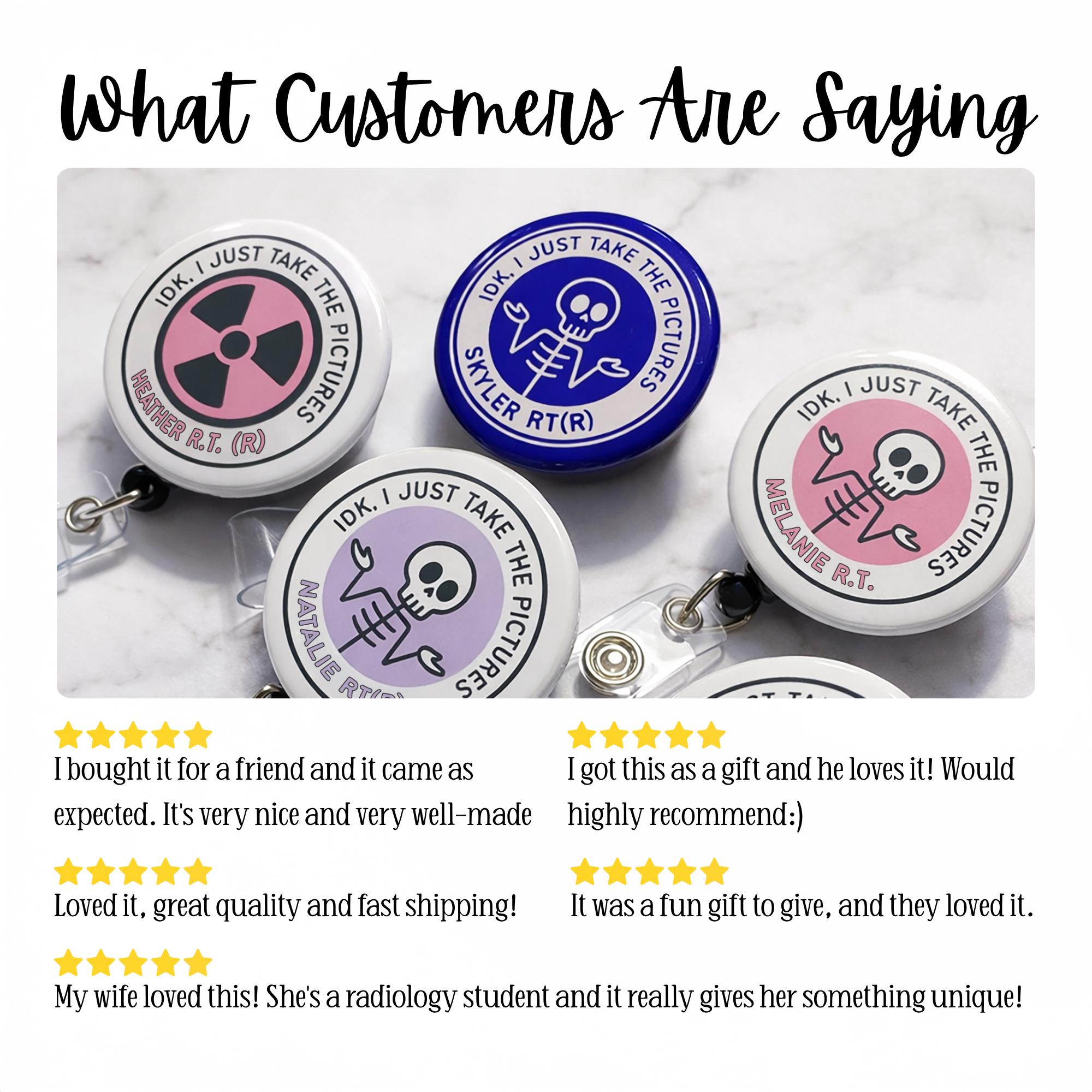 Radiology Badge Reel, Personalized Rad Tech Gifts, Custom Radiologic ...