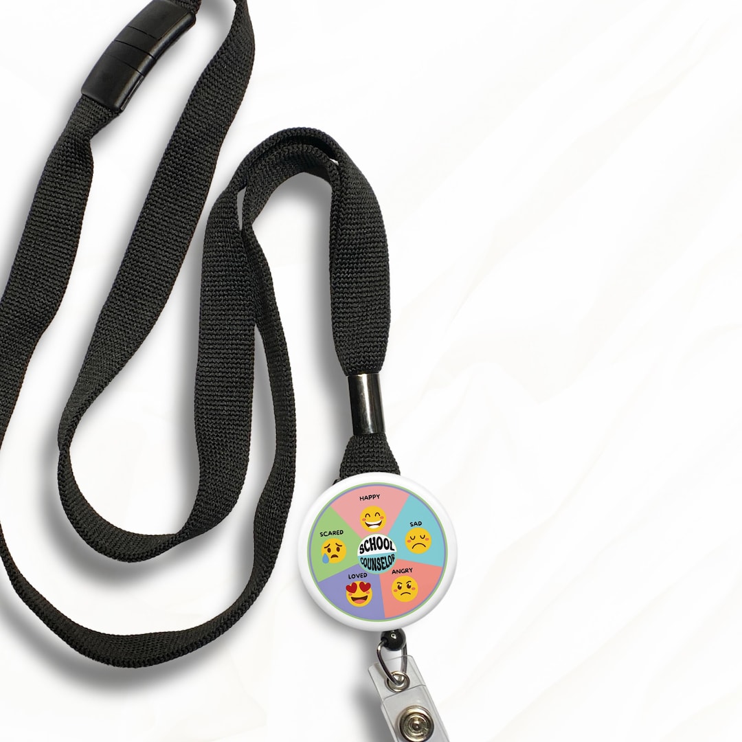 School Counselor Lanyard, Feelings Wheel Keychain Magnet - Etsy