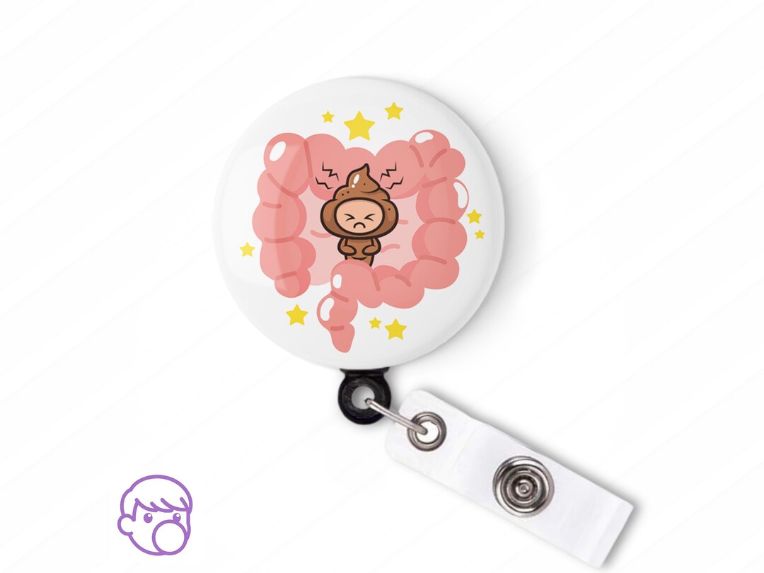 GI Doctor Badge Reel, Gastroenterology Gift, Funny Medical Badge Holder ...
