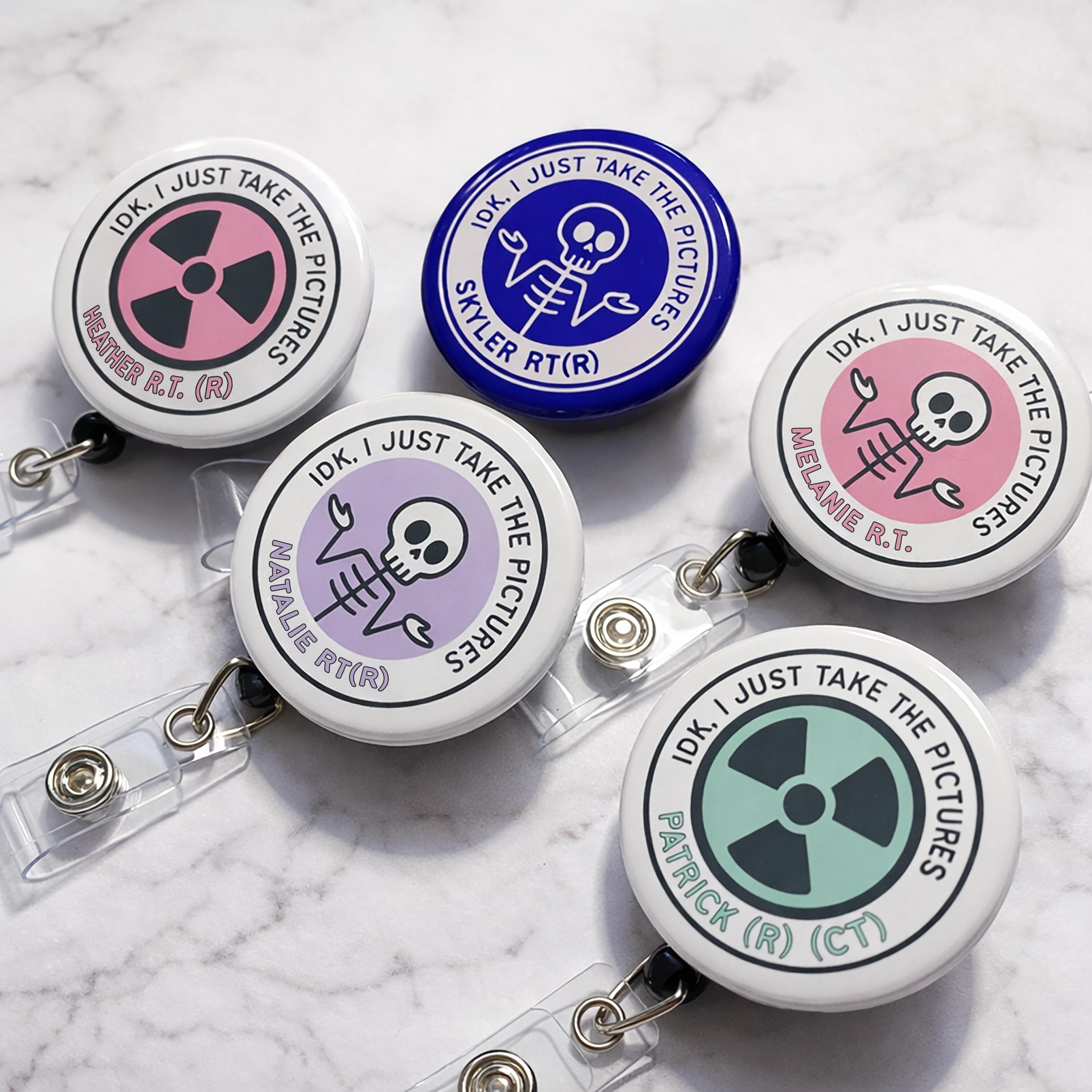 Radiology Badge Reel, Personalized Rad Tech Gifts, Custom Radiologic ...